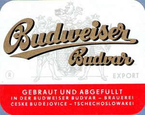 Etiqueta de Bebida: NH25I-Budweiser Budvar Export (Budweiser Budvar, N ...