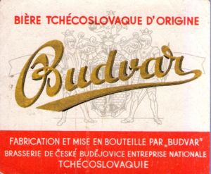 Drink Label: FH03I-Budvar (Budweiser Budvar, N.C., Czech RepublicCol:CZ ...