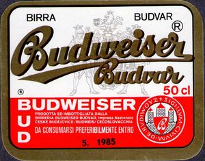 Drink Label: IH10b-Budweiser Budvar Birra (Budweiser Budvar, N.C ...