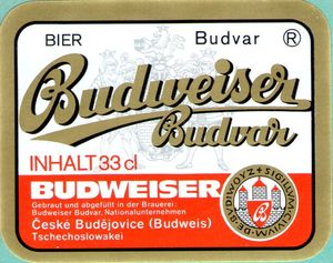 Drink Label: NH79-Budweiser Budvar (Budweiser Budvar, N.C., Czech ...