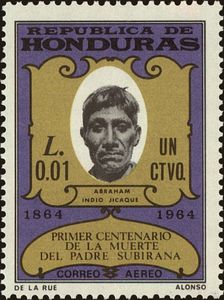 Stamp: Jicaque Indian (Honduras(100th anniversary of the death of ...