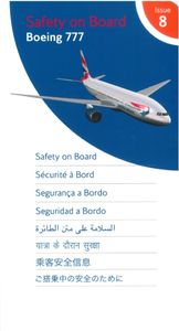 Safety Card: Boeing 777 (British Airways, United Kingdom of Great ...