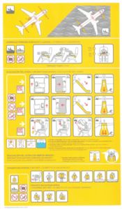 Safety Card: Airbus A320 (Vueling, SpainCol:VLG-ES-0013