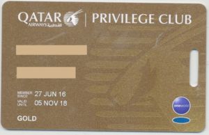 Functional Card: Qatar Airways Privilege Club Gold (Airlines, Qatar ...