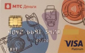 Bank Card: MTS Money Visa Platinum (MTS Bank, RussiaCol:RU-VI-1209.01