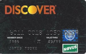 Tarjeta de Banco: Discover Novus (Discover, Estados Unidos de ...