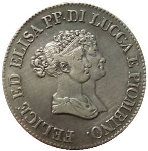 Coin: 5 Francs (Principality of Lucca and Piombino, Felix & Elisa ...