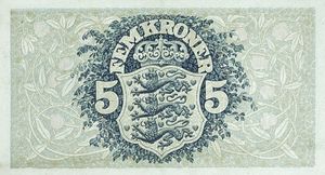 Banknote: 5 Kroner (Denmark(1930-1936 Issue) Wor:P-25i