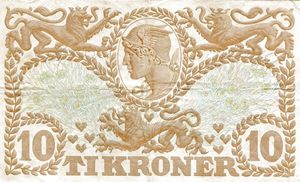 Banknote: 10 Kroner (Denmark(1930-1936 Issue) Wor:P-26g