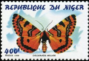 Stamp: Callioratis millarii (Niger(Butterflies (1998)) Mi:NE 1538,Sn:NE ...