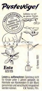 Meal Toy: Ente (Kinder Surprise, Germany, Federal Republic(Kinder ...