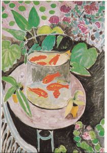 Postcard: "Les poissons rouges", 1911 (France) (Paintings of Henri ...