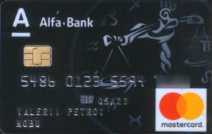 Bank Card: Zodiac - Libra (Alfa-bank, RussiaCol:RU-MC-1257