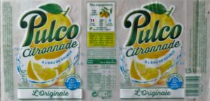 Drink Label: Pulco - Citronnade (Orangina Schweppes France, FranceCol ...