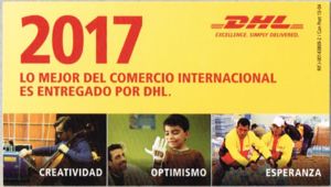 Pocket Calendar: Dhl (Venezuela(Advertising) Col:VE-2017-Adv-001