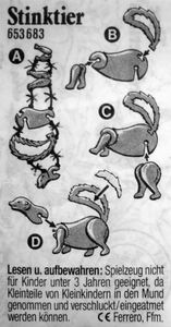 Meal Toy: Skunk (Kinder Surprise, Germany, Federal Republic(Kinder ...