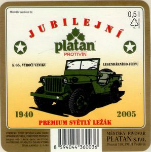 Etiqueta de Bebida: H44-Jubilejní Platan (Pivovar Platan Protivín ...
