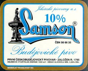 Etiqueta de Bebida: C16-Samson Budějovické pivo 10 (Pivovar Samson ...