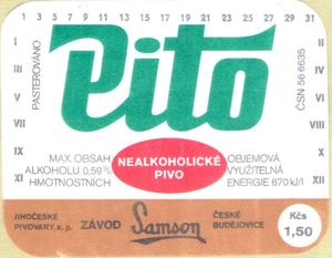 Drink Label: P08-Pito (Pivovar Samson České Budějovice, Czech ...