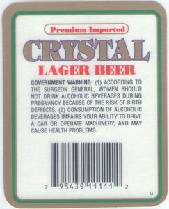 Drink Label: AH13-Crystal Lager Beer (Pivovar Samson České Budějovice ...