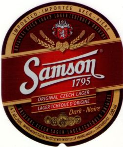 Etiqueta de Bebida: AJ28-Samson Original Czech Lager Dark Noire ...