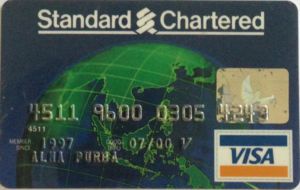 Bank Card: Standard Chartered (Standard Chartered, IndonesiaCol:ID-VI ...