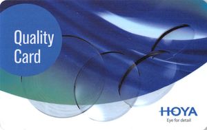 Functional Card: HOYA Quality Card - Eye for detail (Shops - Optics ...