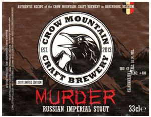 Drink Label: Murder (Crow Mountain Craft Brewery, BelgiumCol:BE-BEER-021346