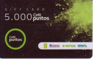Gift Card: CMR Puntos 5000 (Falabella, Chile(CMR Puntos) Col:CL-F-085 💳