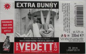 Drink Label: Extra Bunny (Duvel Moortgat, BelgiumCol:BE-BEER-021402