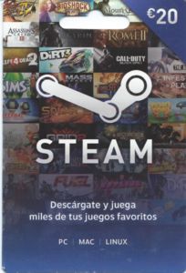 Cartão de Presente: Steam (Fast card, Espanha) (Steam) Col:ES-Steam-003