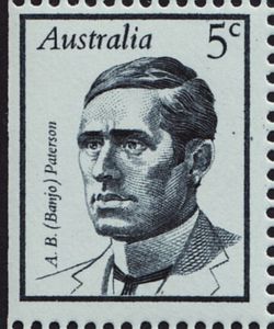 Stamp: A. B. 'Banjo' Paterson - Poet - I(L) (Australia(Famous ...