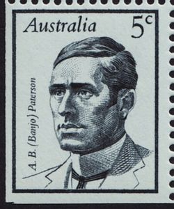 Stamp: A. B. 'Banjo' Paterson - Poet - I(LB) (Australia(Famous ...