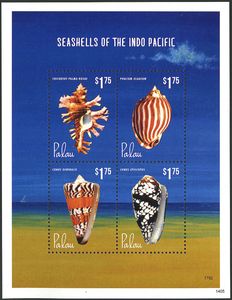 Stamp: Seashells of the Indo Pacific (Palau(Seashells of the Indo ...