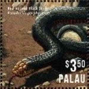 Stamp: Red-bellied Black Snake (Pseudechis porphyriacus) (Palau ...