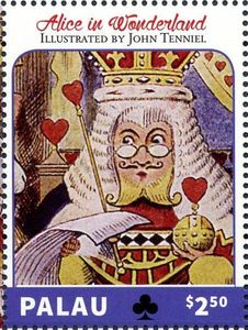 Stamp: Alice in Wonderland, illustrated by John Tenniel (Palau(100th ...