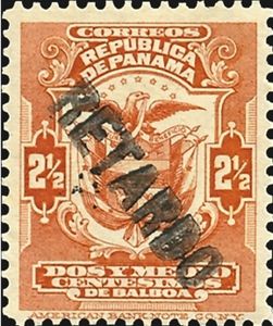 Stamp: "Retardo" on Coat of Arms (Panama(Late Fee Stamps) Mi:PA B84,Sn ...
