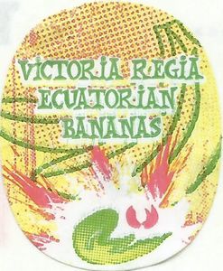 Fruit Sticker: Victoria Regia Equatorian Bananas (EcuadorCol:EC-FR-00290