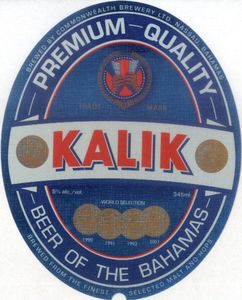 Drink Label: Kalik (Commonwealth Brewery Ltd., BahamasCol:BS-BEER-000039