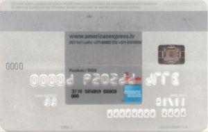 Bank Card: American Express (Citadele, LatviaCol:LV-AE-0007.02