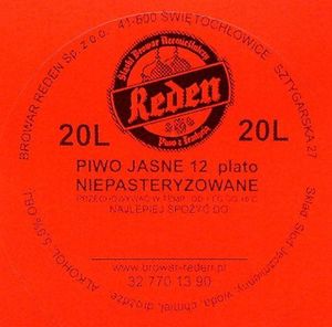 Drink Label: Piwo jasne 12 (Browar Reden, PolandCol:PL-BEER-003854