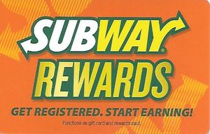 Gift Card: Subway Rewards (Subway, United States of America(Subway) Col ...