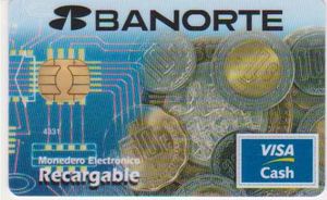Bank Card: Visa Cash Recharge Card (BaNorte, MexicoCol:MX-VC-0001.01