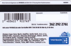 Functional Card: Drink box (Payback, Germany, Federal Republic(Hol ab) Col:DE-Payback-130aZ