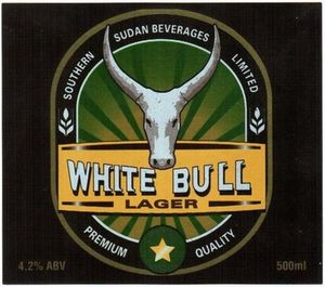 Etiqueta de bebida: White Bull Lager (Southern Sudan Beverages Ltd ...