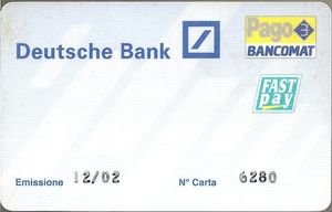 Bank Card: Deutsche Bank (Deutsche Bank, ItalyCol:IT-GM-0036