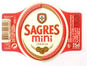 Drink Label: Sagres Mini Cerveja (SCC-Sociedade Central de Cervejas e ...