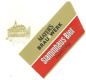 Drink Label: Stammhaus bier (Mayer's Brau Werk, Germany, Federal ...