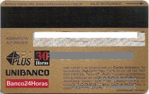 Bank Card: Unibanco (Unibanco, BrazilCol:BR-VI-0093