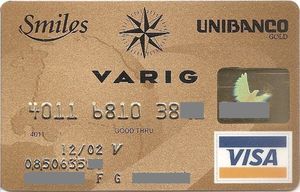 Tarjeta de Banco: Unibanco (Unibanco, BrasilCol:BR-VI-0094